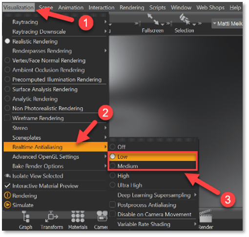Autodesk VRED Settings